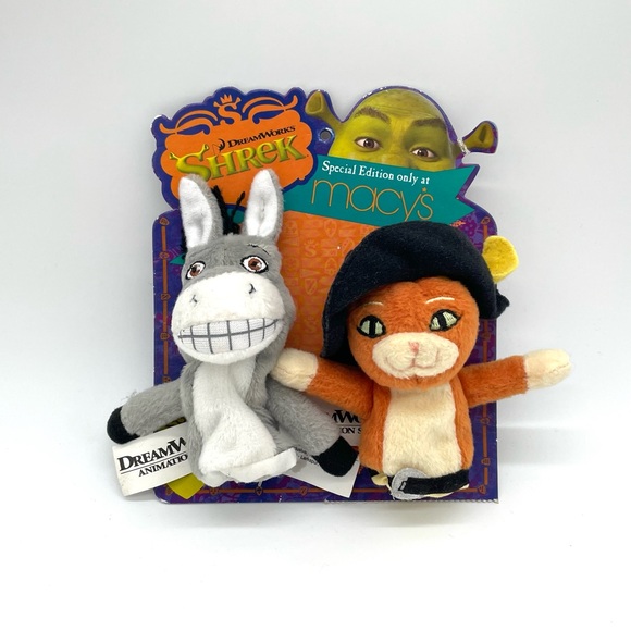 Dreamworks | Toys | Nwt Dreamworks Shrek Finger Puppets 207 Macys ...